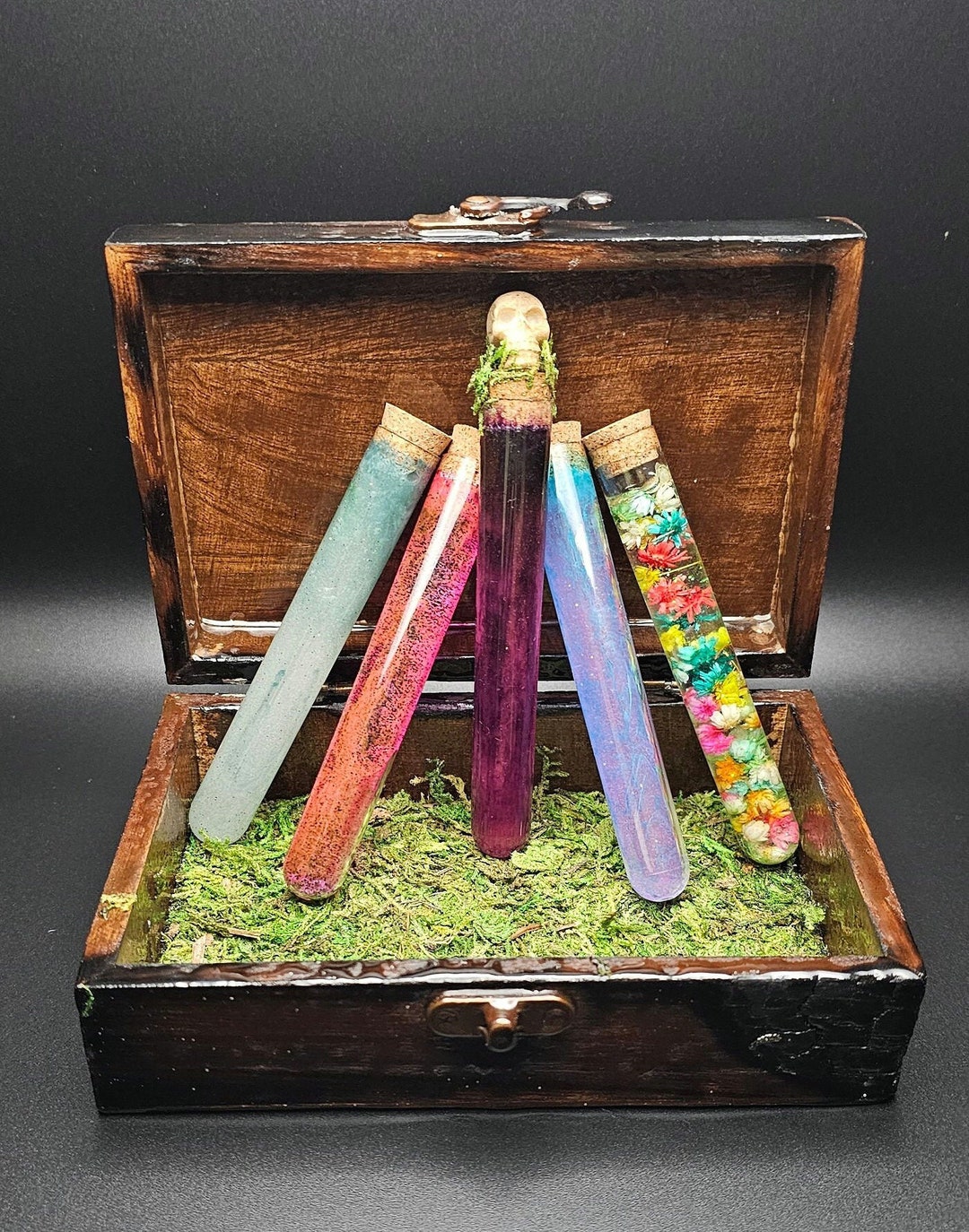 Magic Potion Vials and Dungeon Box - Etsy