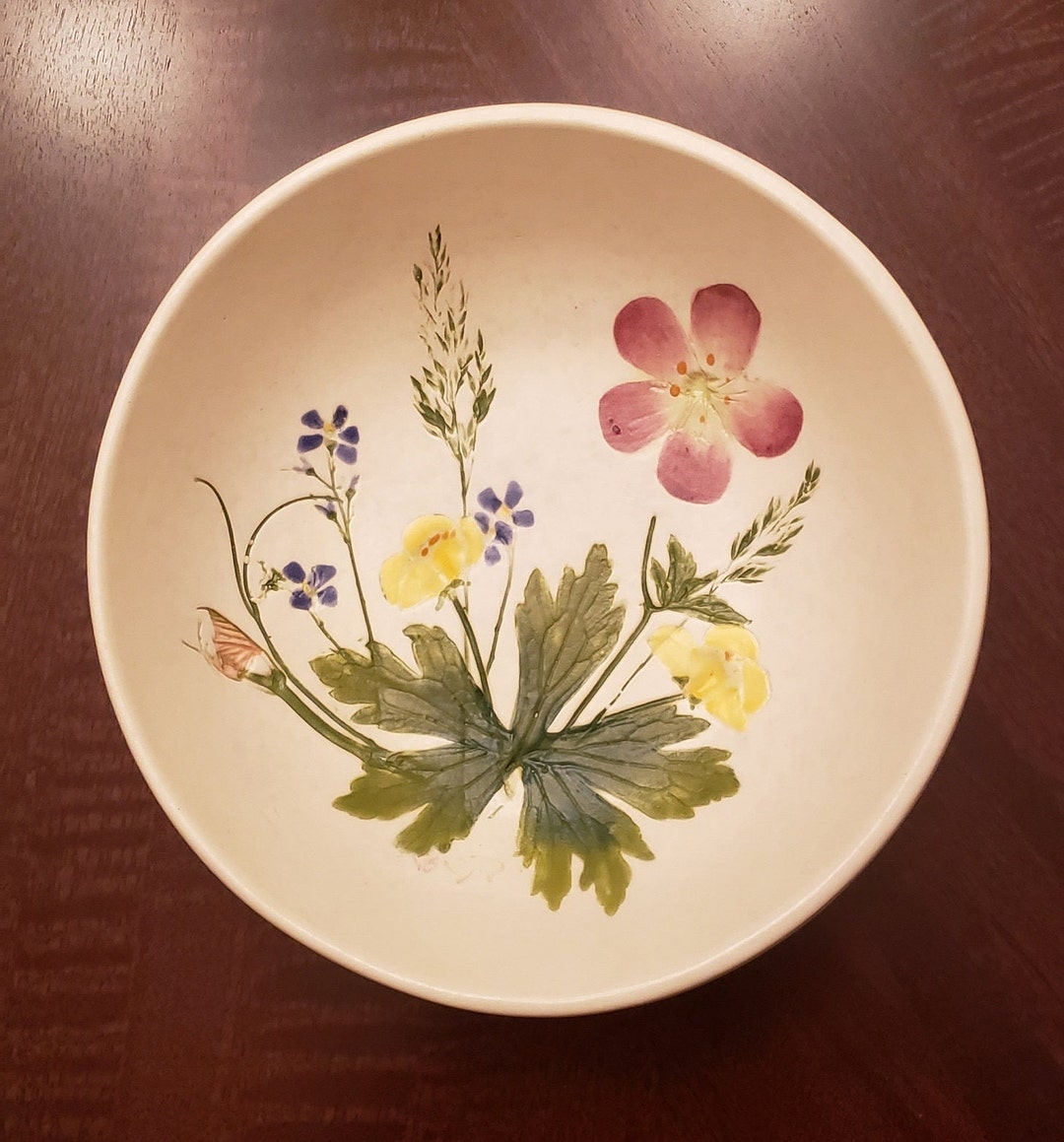 Wildflowers Bowl - Salt Marsh Pottery - Etsy