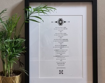 Apache Wedding Blessing - Etsy