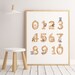Safari Alphabet and Numbers Print ABC Nursery Wall Decor - Etsy