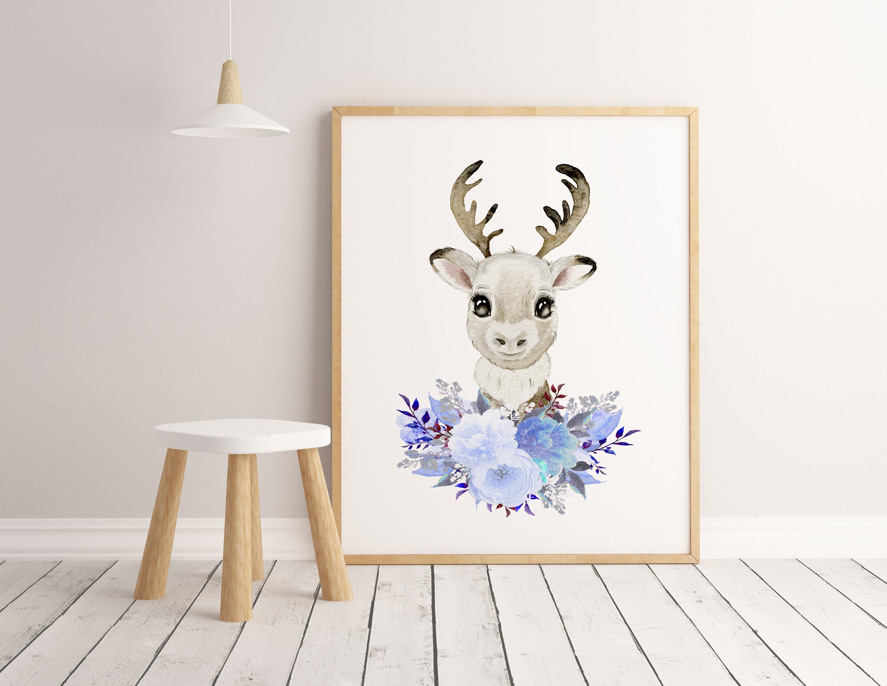 Arctic Animal Print, Winter Animals Wall Decor, Animal Bouquet Nursery ...