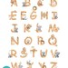 Safari Alphabet and Numbers Print, ABC Nursery Wall Decor, Neutral ...
