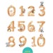 Safari Alphabet and Numbers Print, ABC Nursery Wall Decor, Neutral ...