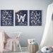 Custom Space Alphabet Numbers Print, Personalized Name Astronaut Animal ...