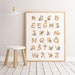 Safari Alphabet and Numbers Print, ABC Nursery Wall Decor, Neutral ...