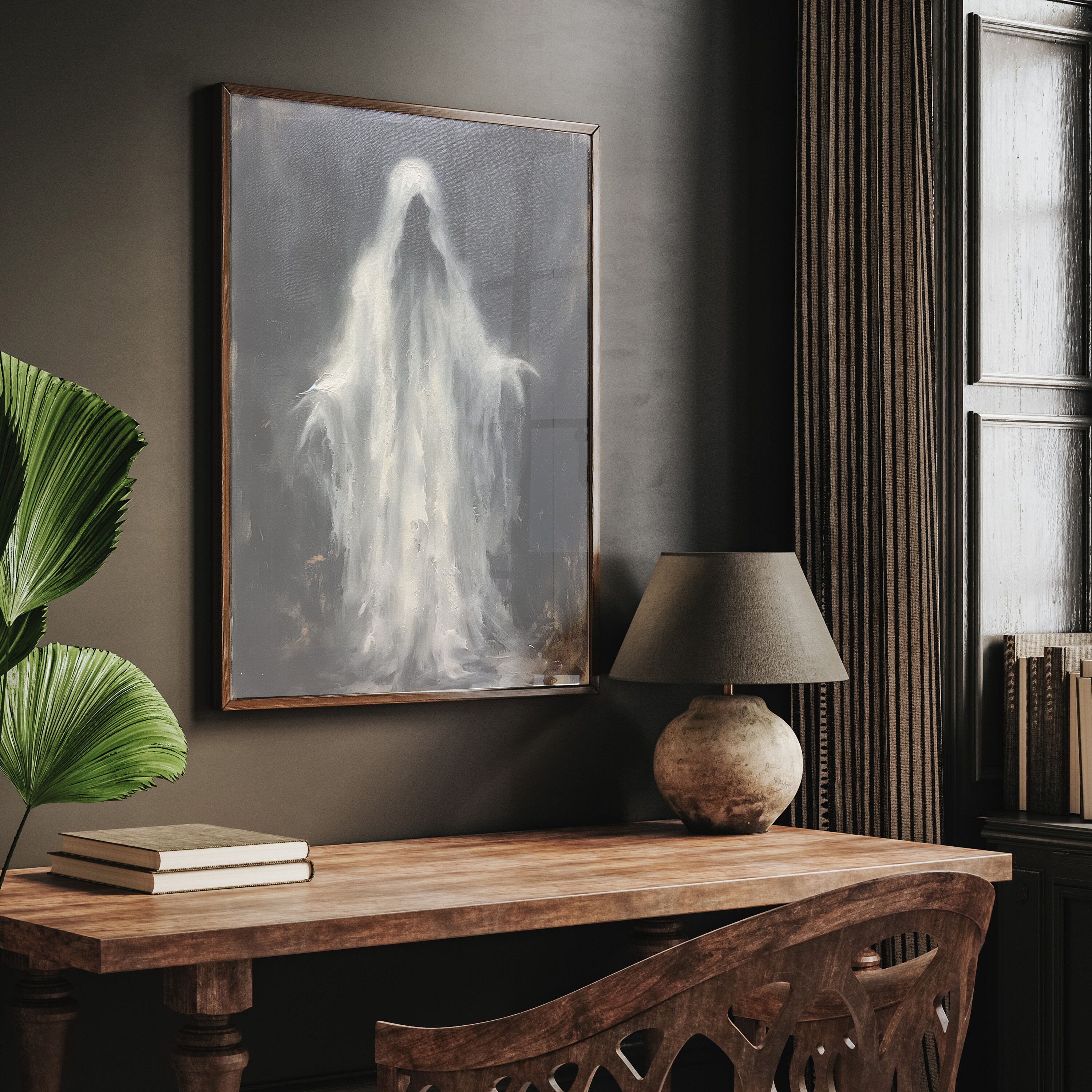 Ghost Wall Art Spooky Printable Vintage Poster Art Poster - Etsy