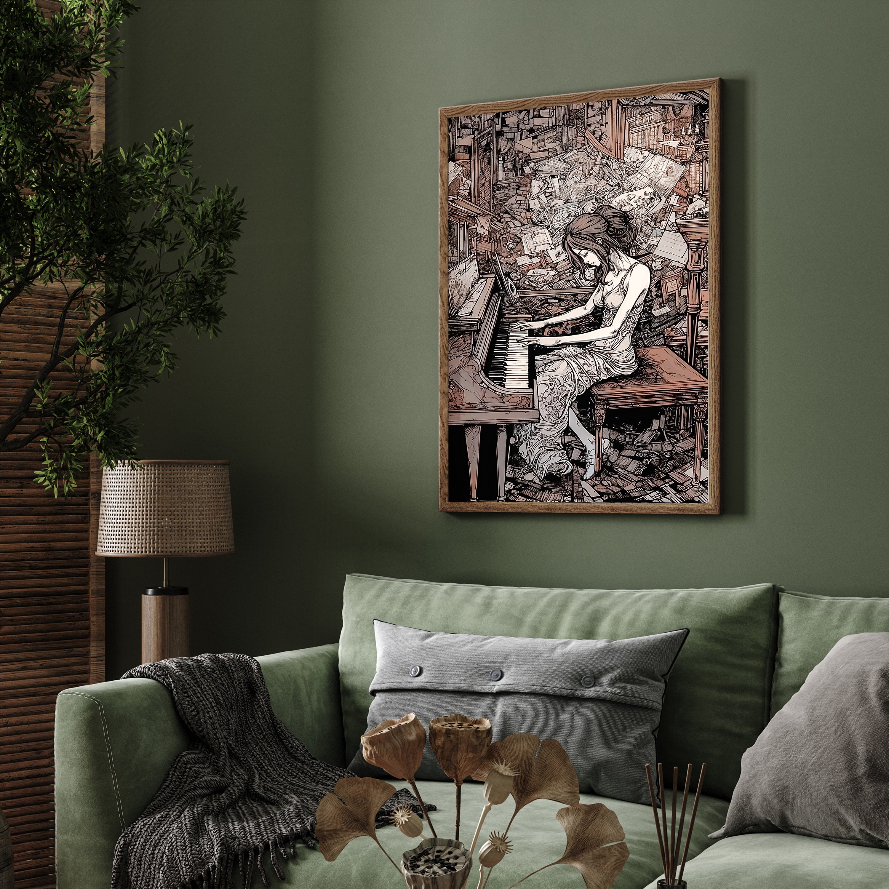 Music Room Wall Decor, Musical Wall Art, Printable Wall Art, Piano Art ...
