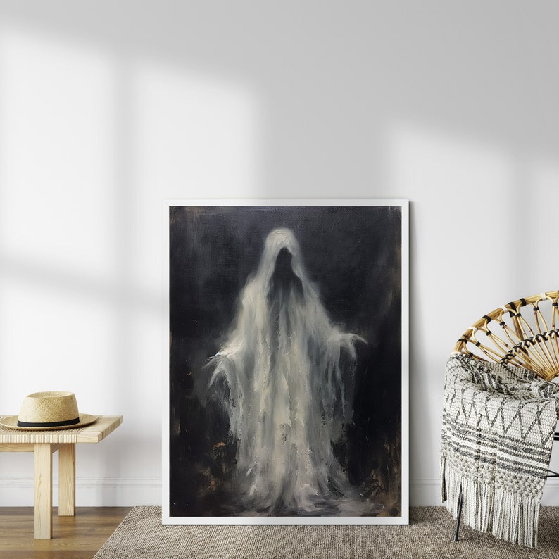 Ghost Wall Art Spooky Printable Vintage Poster Art Poster - Etsy