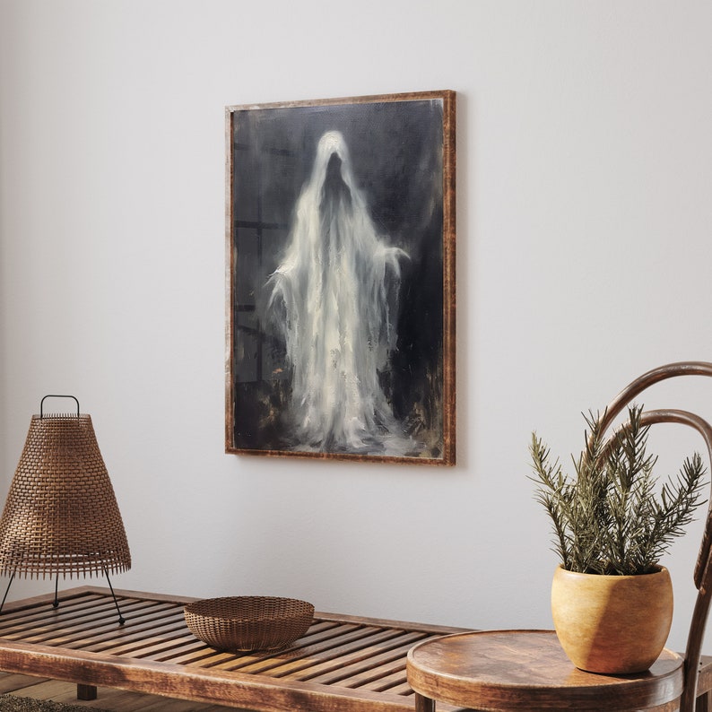 Ghost Wall Art Spooky Printable Vintage Poster Art Poster - Etsy