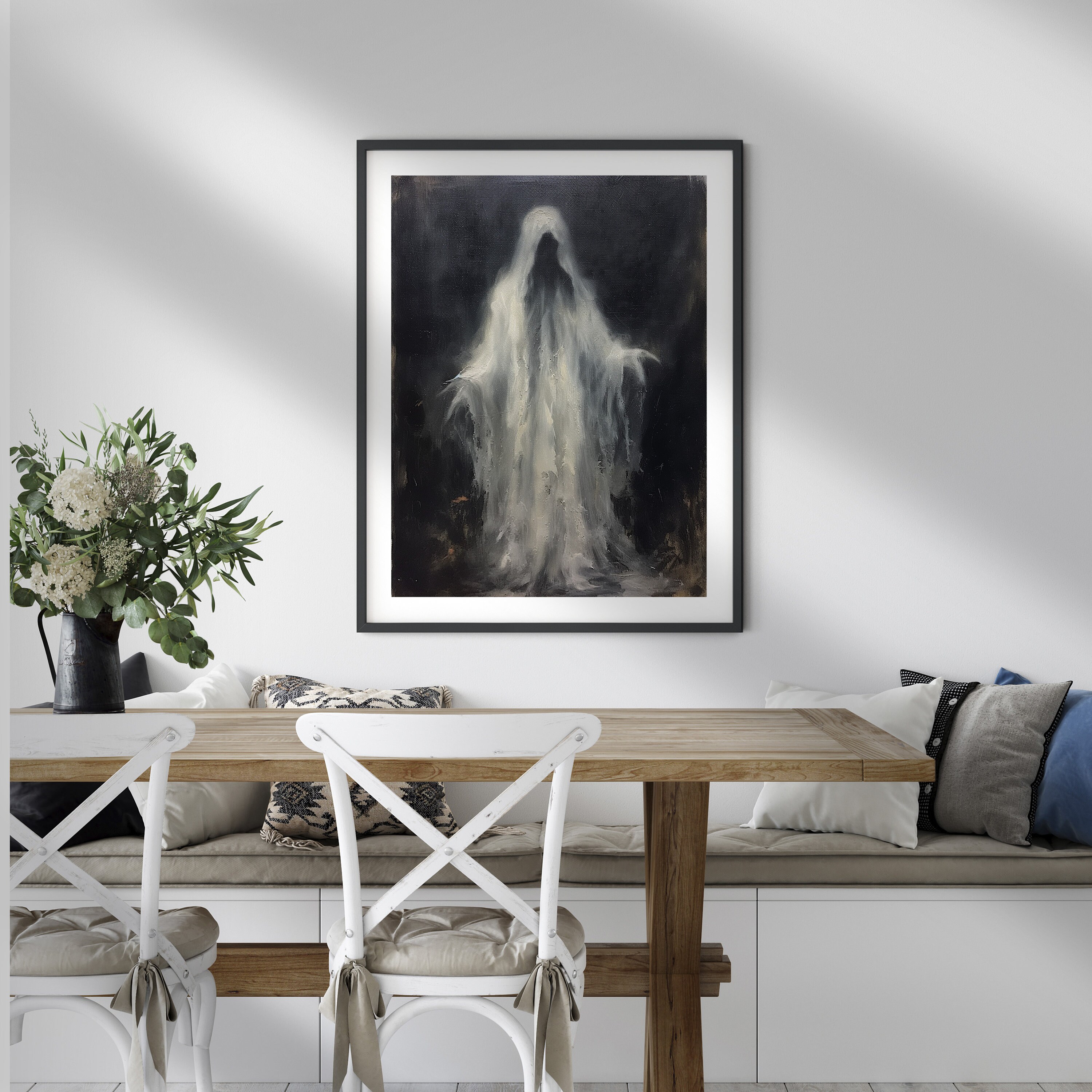 Ghost Wall Art Spooky Printable Vintage Poster Art Poster - Etsy