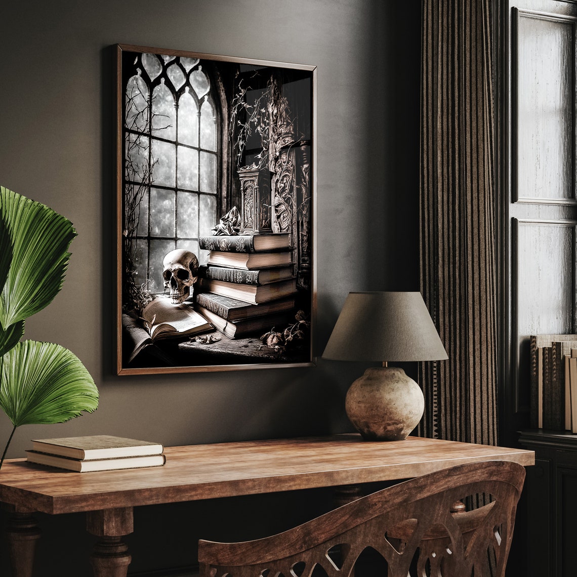 Dark Academia Wall Decor Abandoned Gothic Library Victorian - Etsy