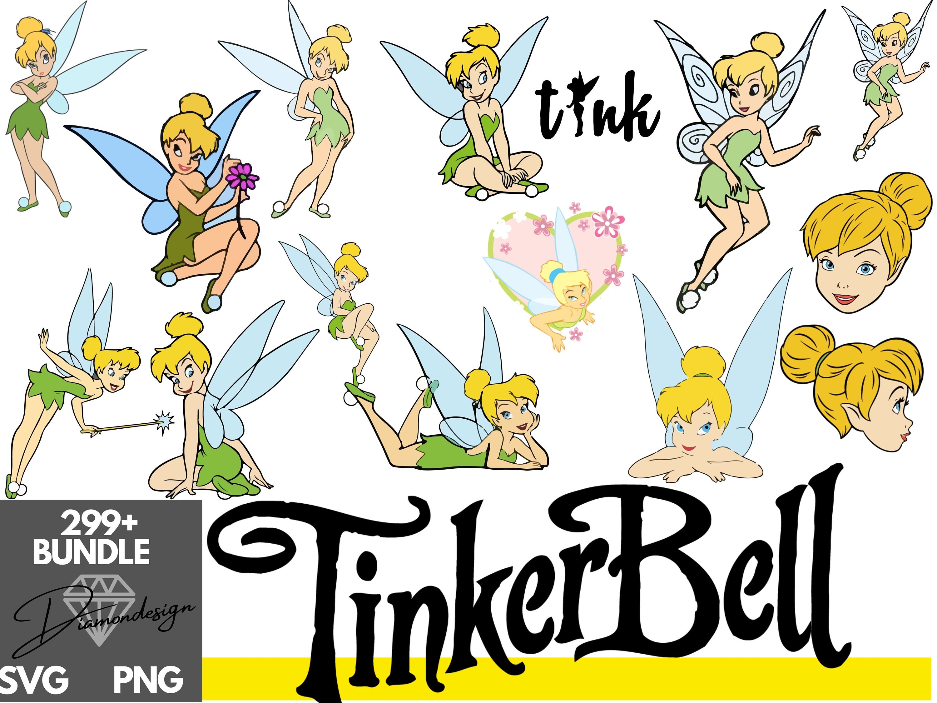 Tinkerbell Svg Tinkerbell Svg Files For Cricut Tinkerbell Etsy Australia