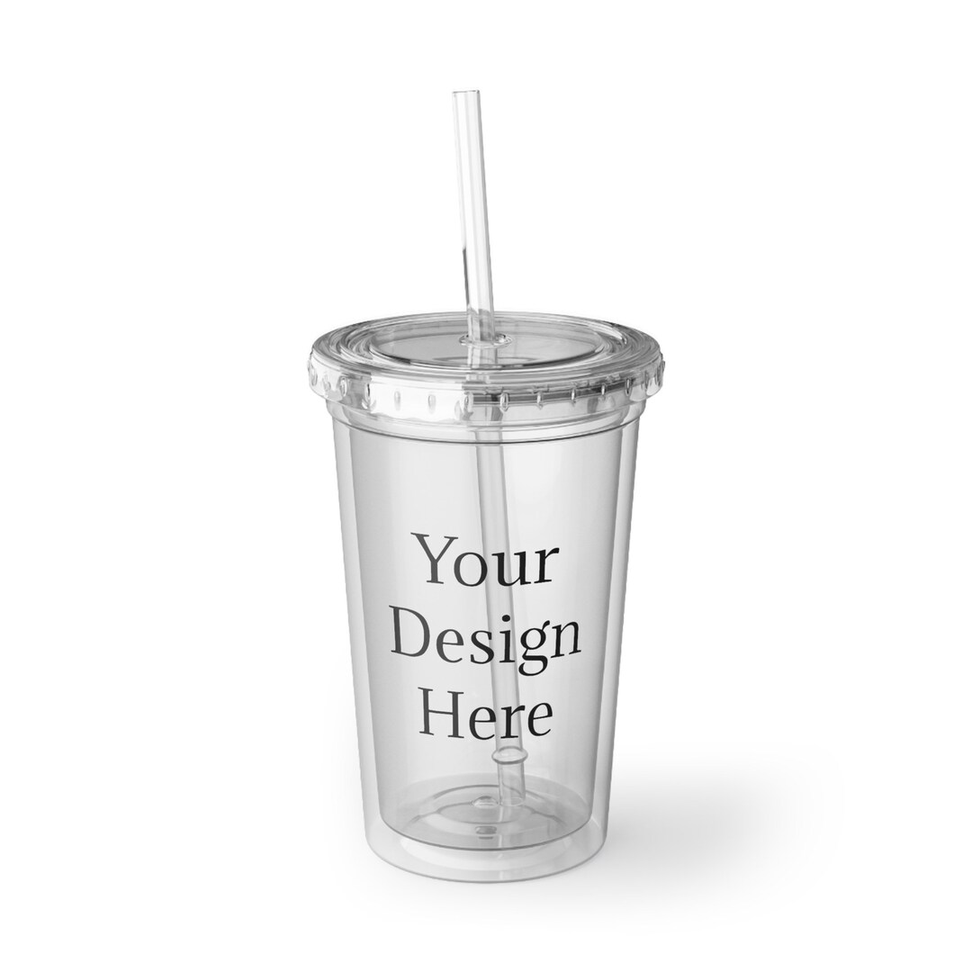 Custom/personalised Clear Acrylic Cup - Etsy