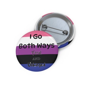 Feral and Unhinged Genderfluid Pride Pin - Etsy