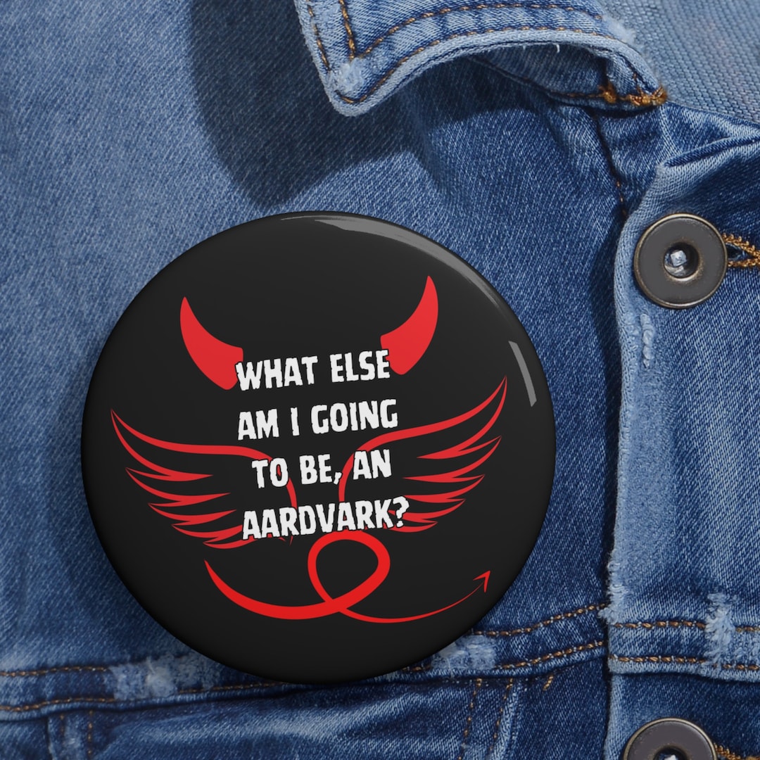 Good Omens Aardvark Pin - Etsy