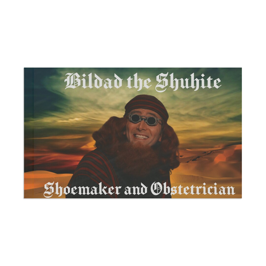 Good Omens Bildad the Shuhite Flag ONE SIDE ONLY - Etsy