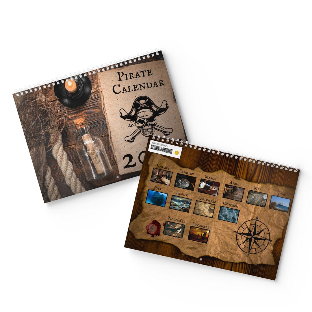 Pirate Themed 2026 Wall Calendar: Office Planner - Etsy
