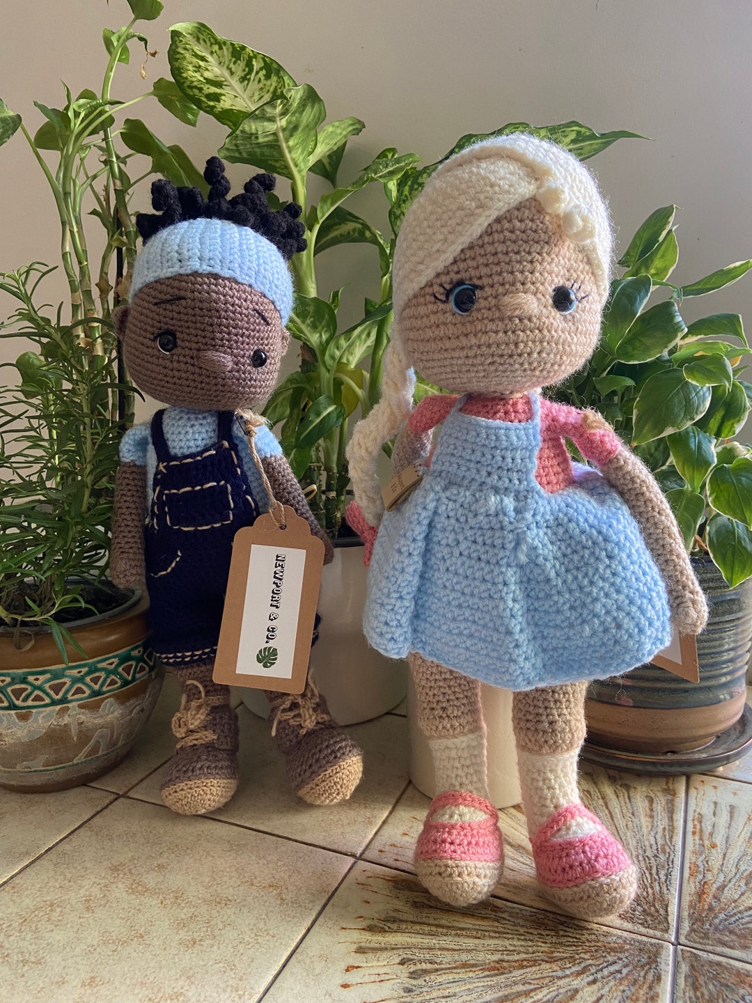Theodore and Bea Crochet Stuffed Dolls - Etsy