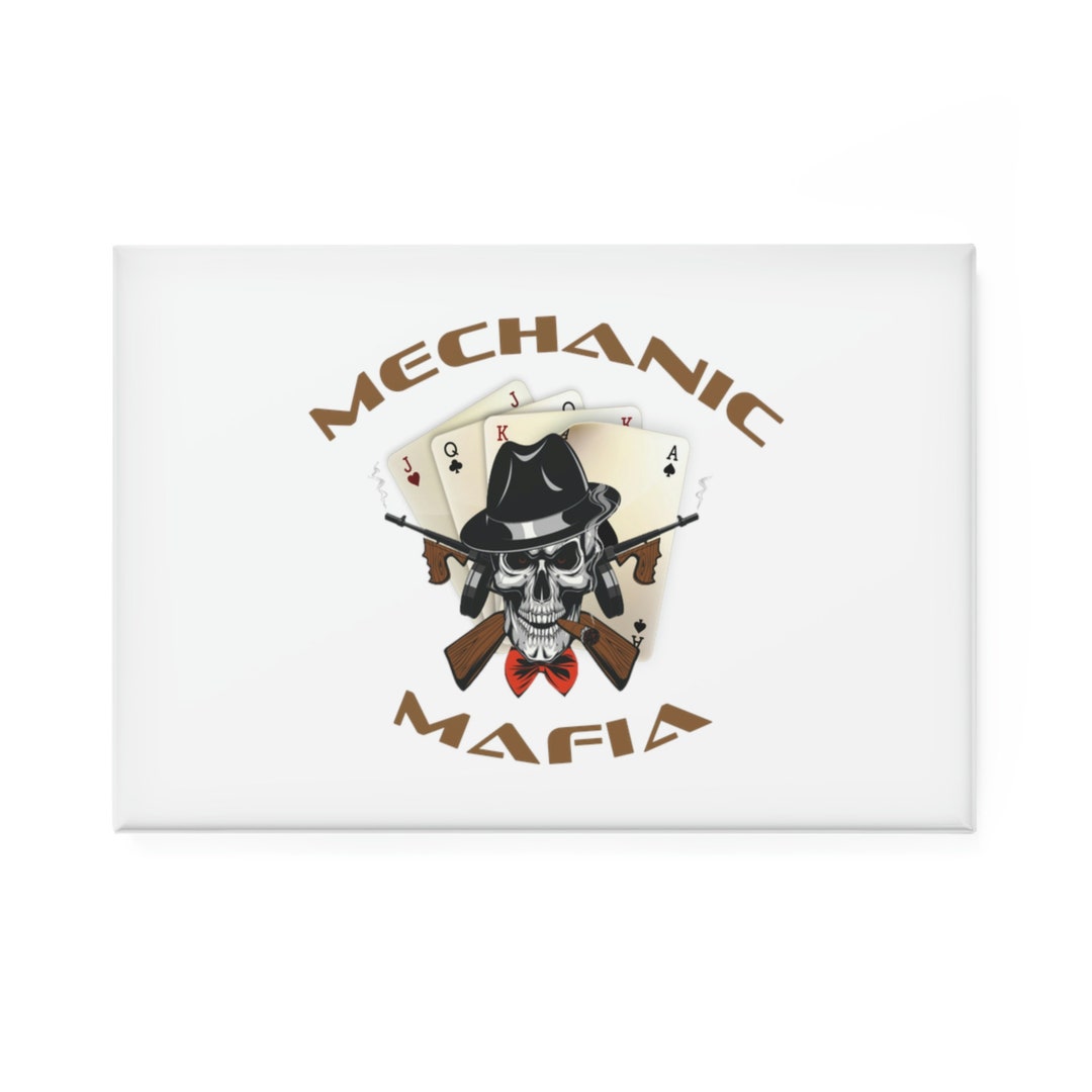 Mechanic Mafia Button Magnet, Rectangle (1 & 10 Pcs) - Etsy