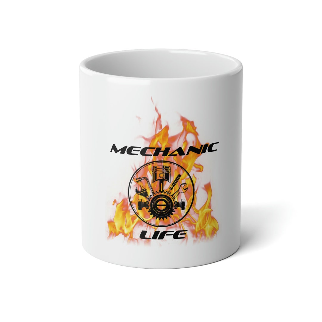 Mechanic Life Fire Logo Jumbo Mug, 20oz - Etsy