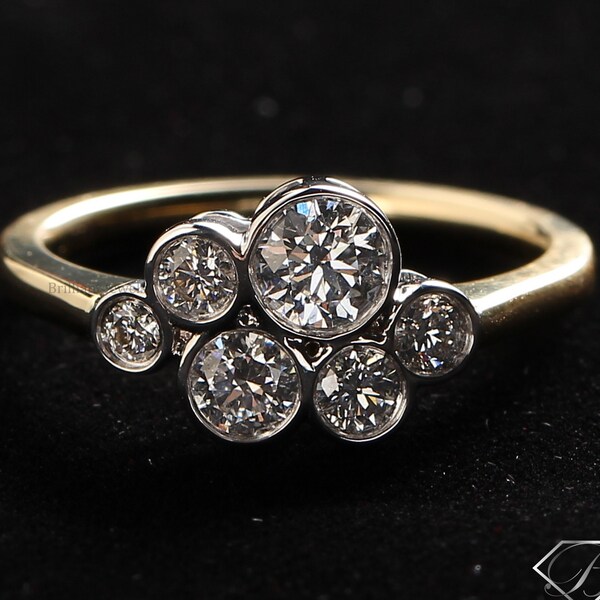 Bezel Set Ring - Etsy