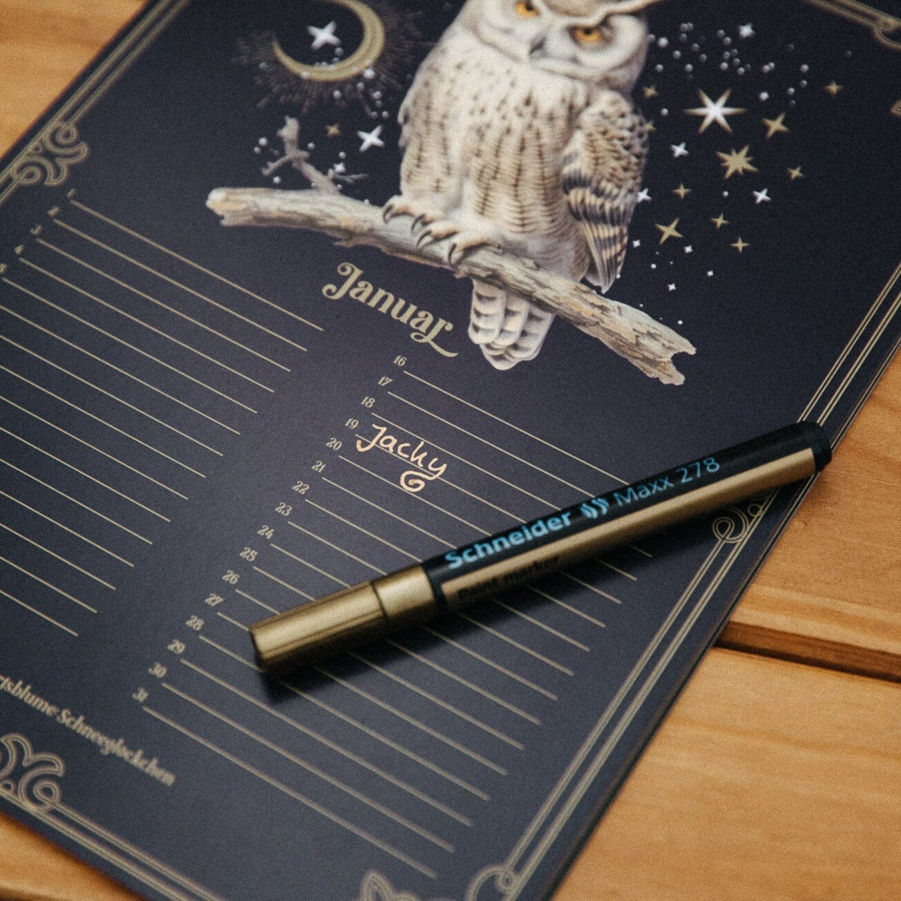 Perpetual Birthday Calendar A4 Magical Seasons Forest Nature Magic - Etsy