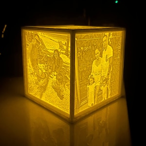 Custom 3d Picture Box Lithophane With Battery Candle Light - Etsy
