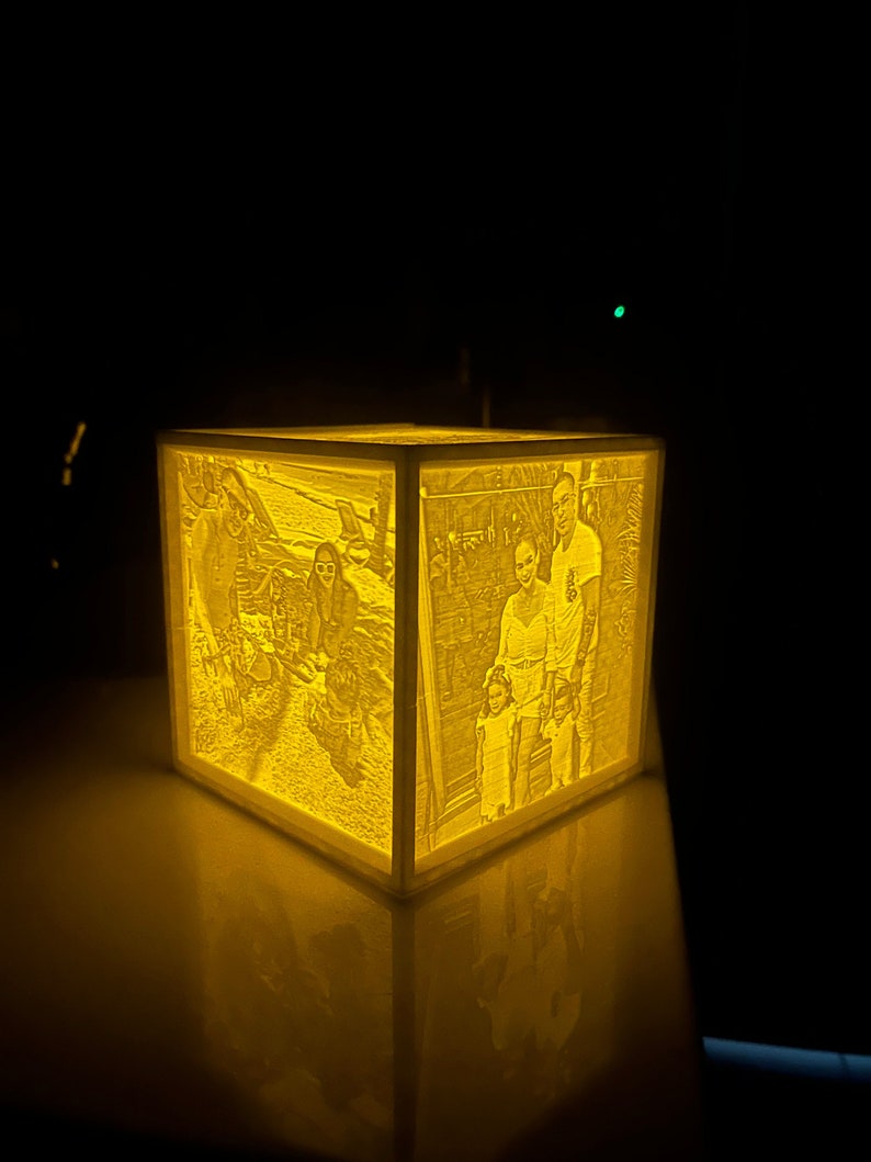Custom 3d Picture Box Lithophane With Battery Candle Light - Etsy