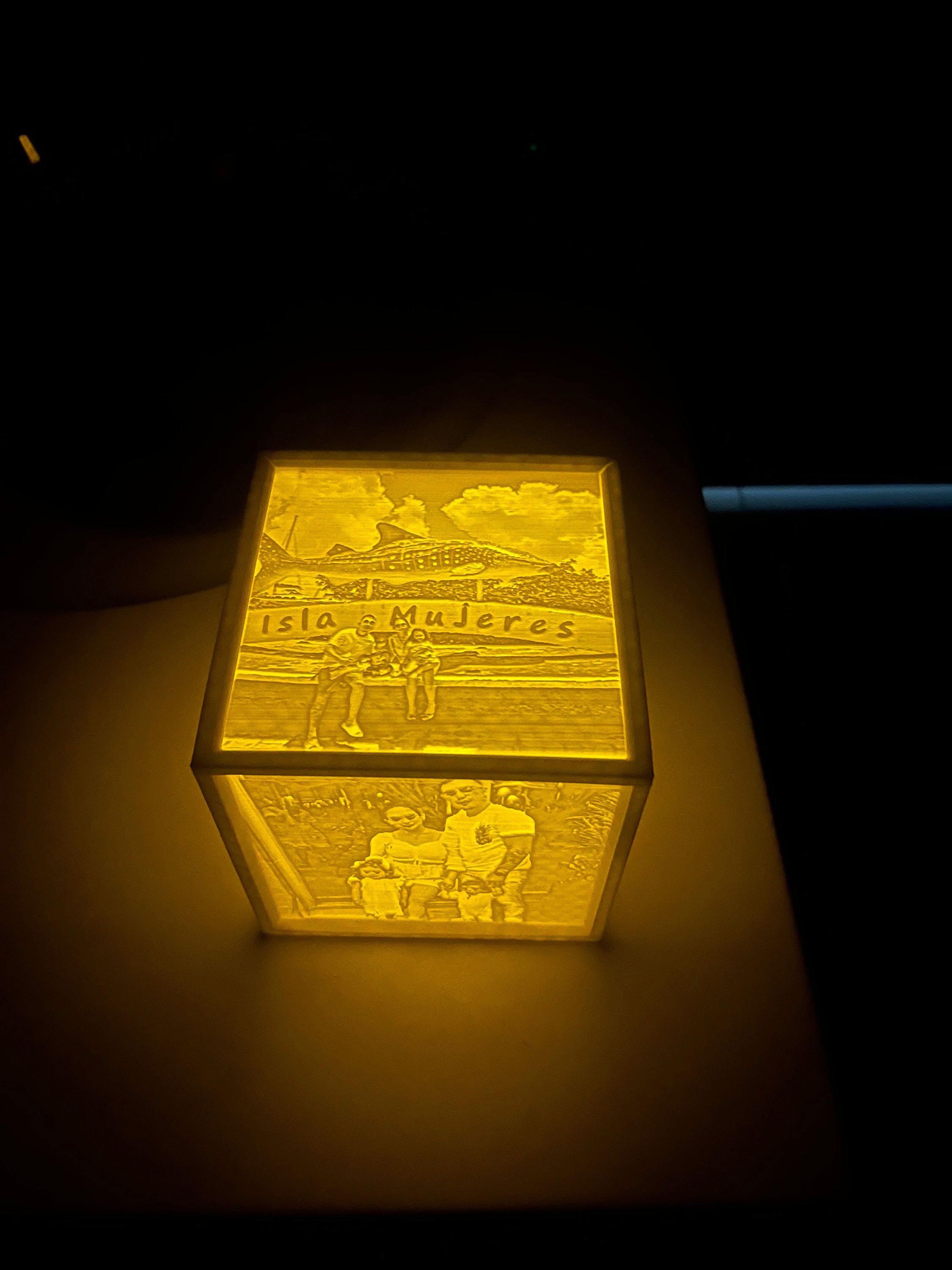 Custom 3d Picture Box Lithophane With Battery Candle Light - Etsy