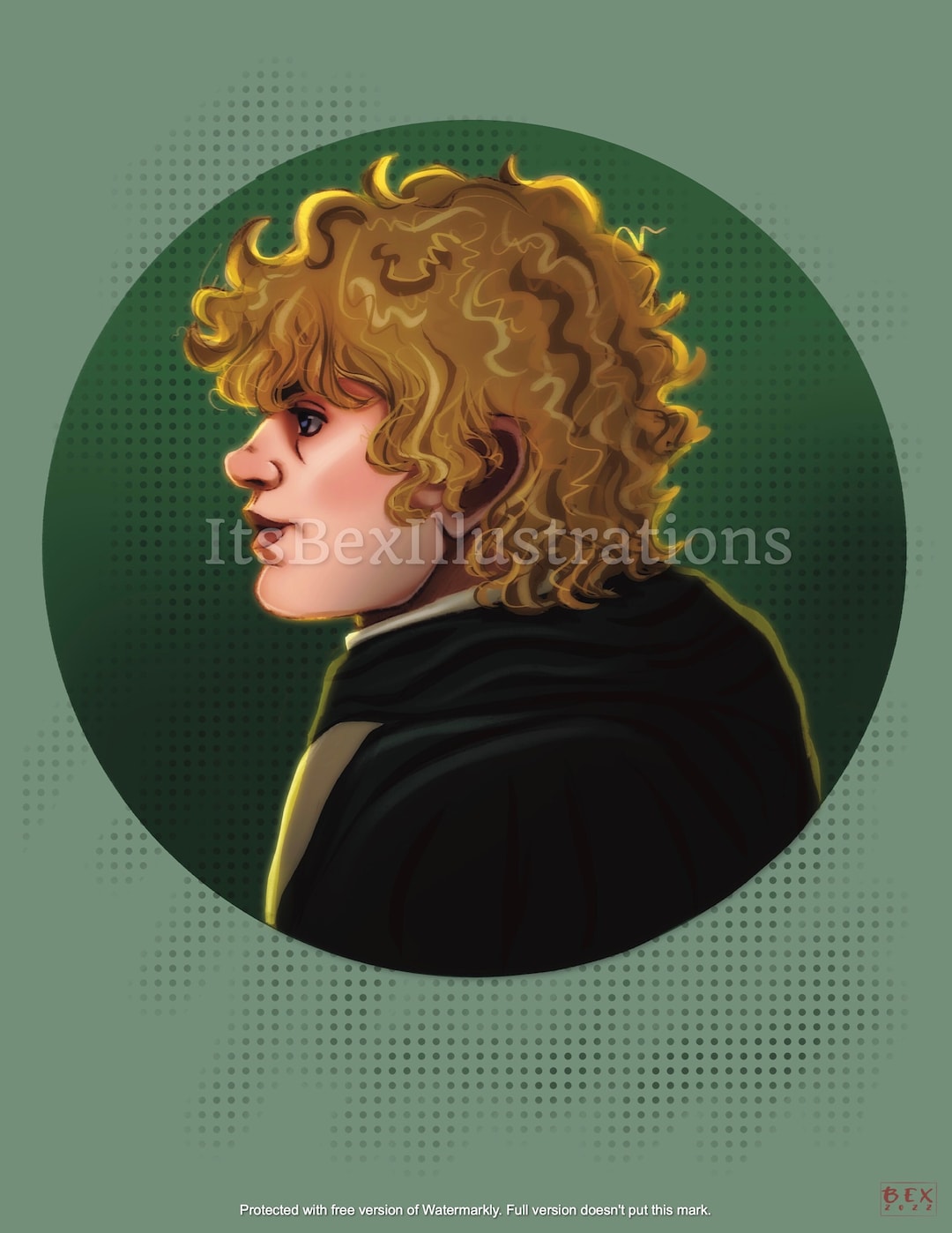 Lord of the Rings Art Samwise Gamgee Art Print Sam the - Etsy