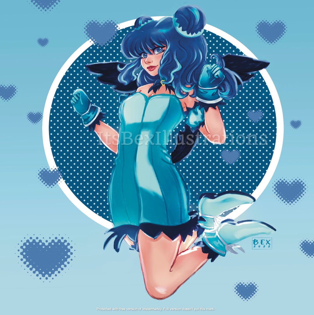 Tokyo Mew Mew Art - Minto Aizawa Art Print - Mew Mew Mint Print - Etsy