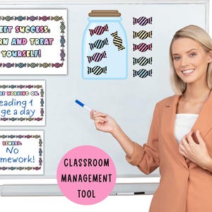 Classroom Reward Jar System / Printable Behavior Management / Teamwork ...