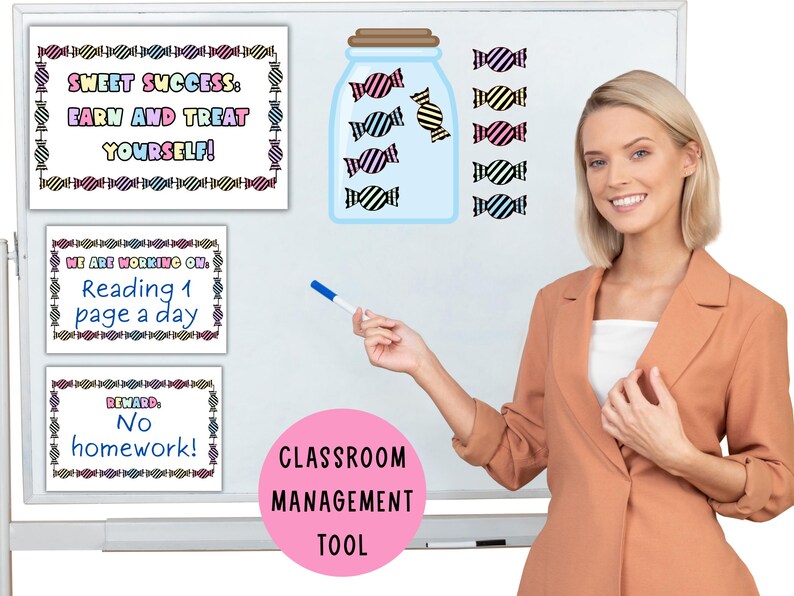 Classroom Reward Jar System / Printable Behavior Management / Teamwork ...