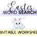 Easter Worksheet, Easter Word Search, Printable, Spring Game for Kids ...