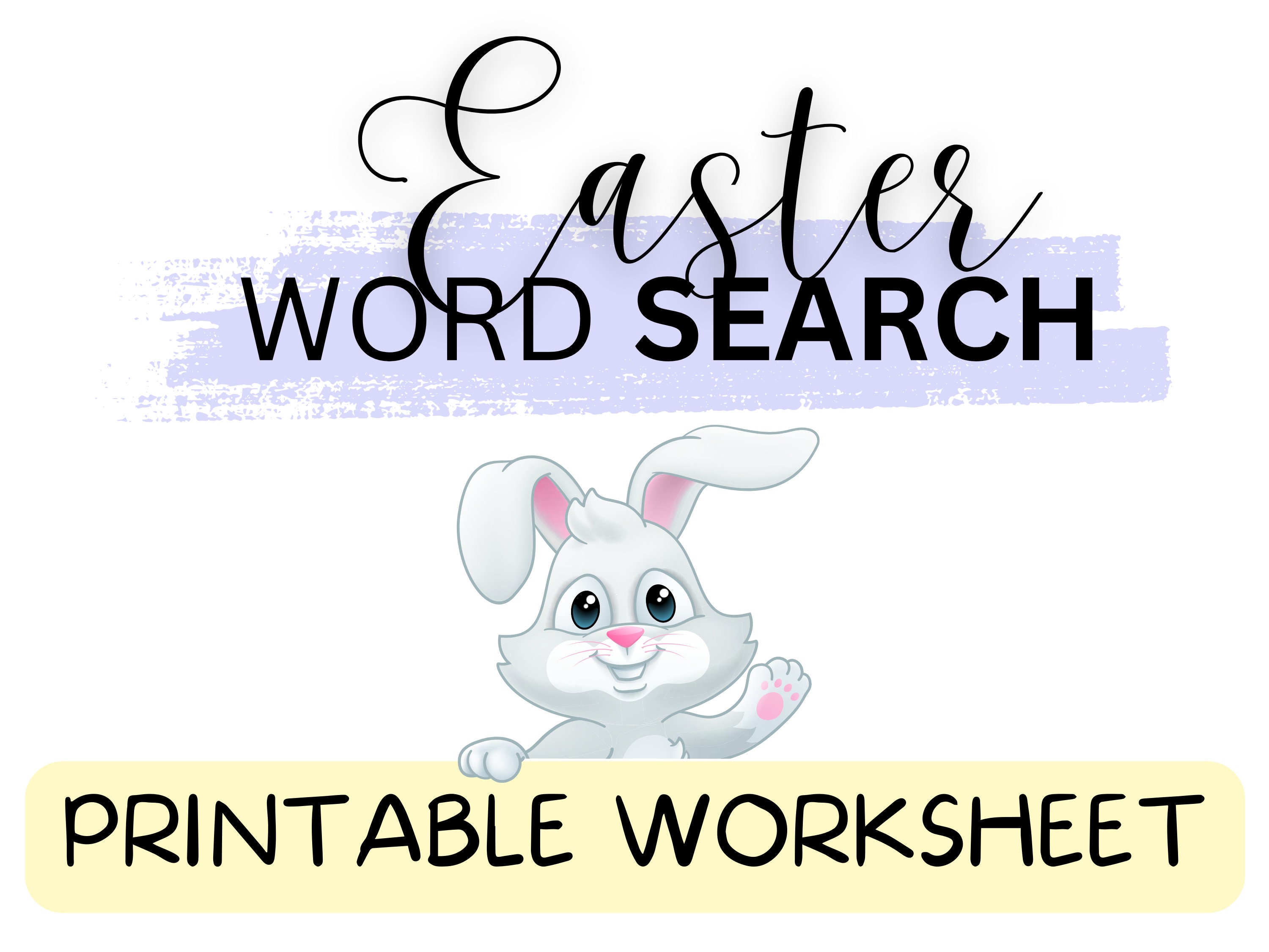 Easter Worksheet, Easter Word Search, Printable, Spring Game for Kids ...