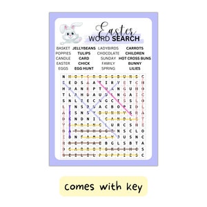 Easter Worksheet, Easter Word Search, Printable, Spring Game for Kids ...
