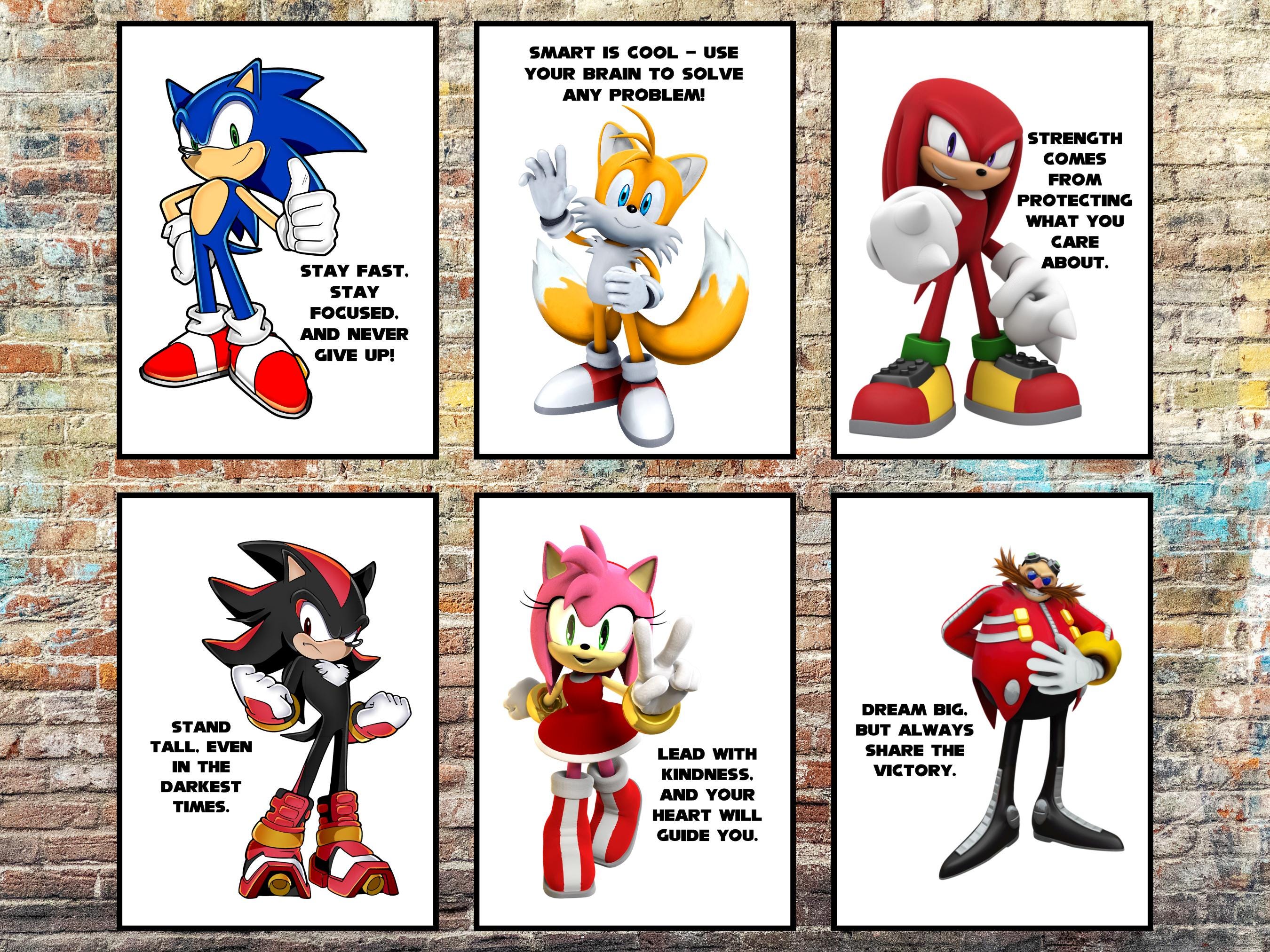 Sonic the Hedgehog Posters / Sonic and Friends Printable Art / Sonic ...