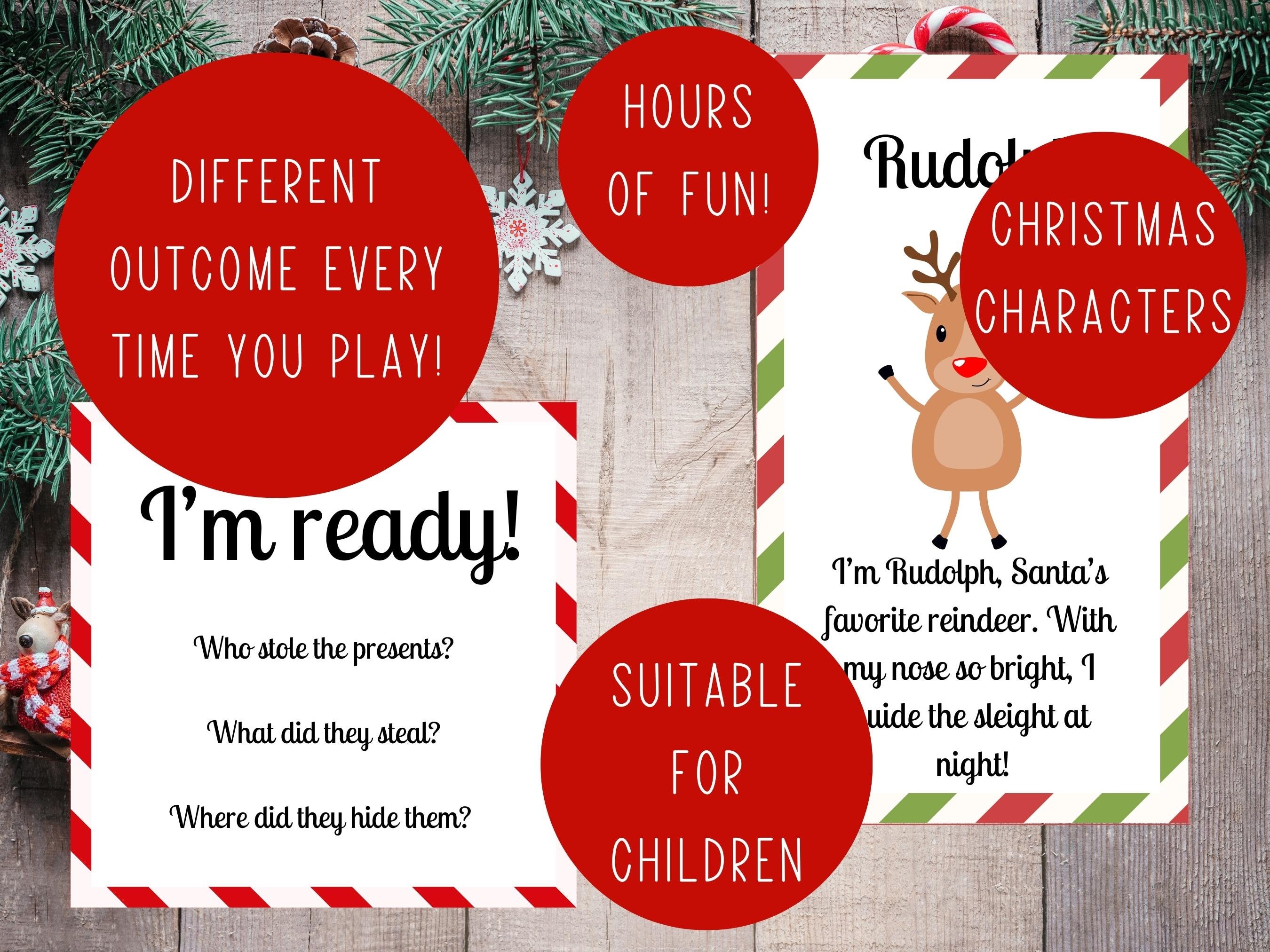 Printable Mystery Game, Christmas Whodunit, Family Game, Holiday Cluedo ...