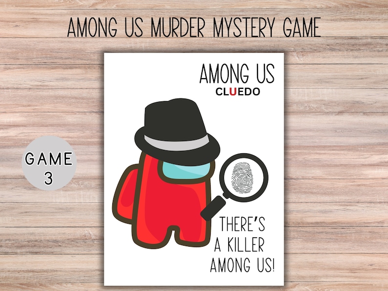 Among Us Real Life, Printable Game, Birthday Activity, Fun Game, Family ...