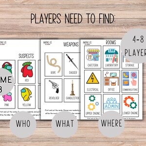 Among Us Real Life, Printable Game, Birthday Activity, Fun Game, Family ...