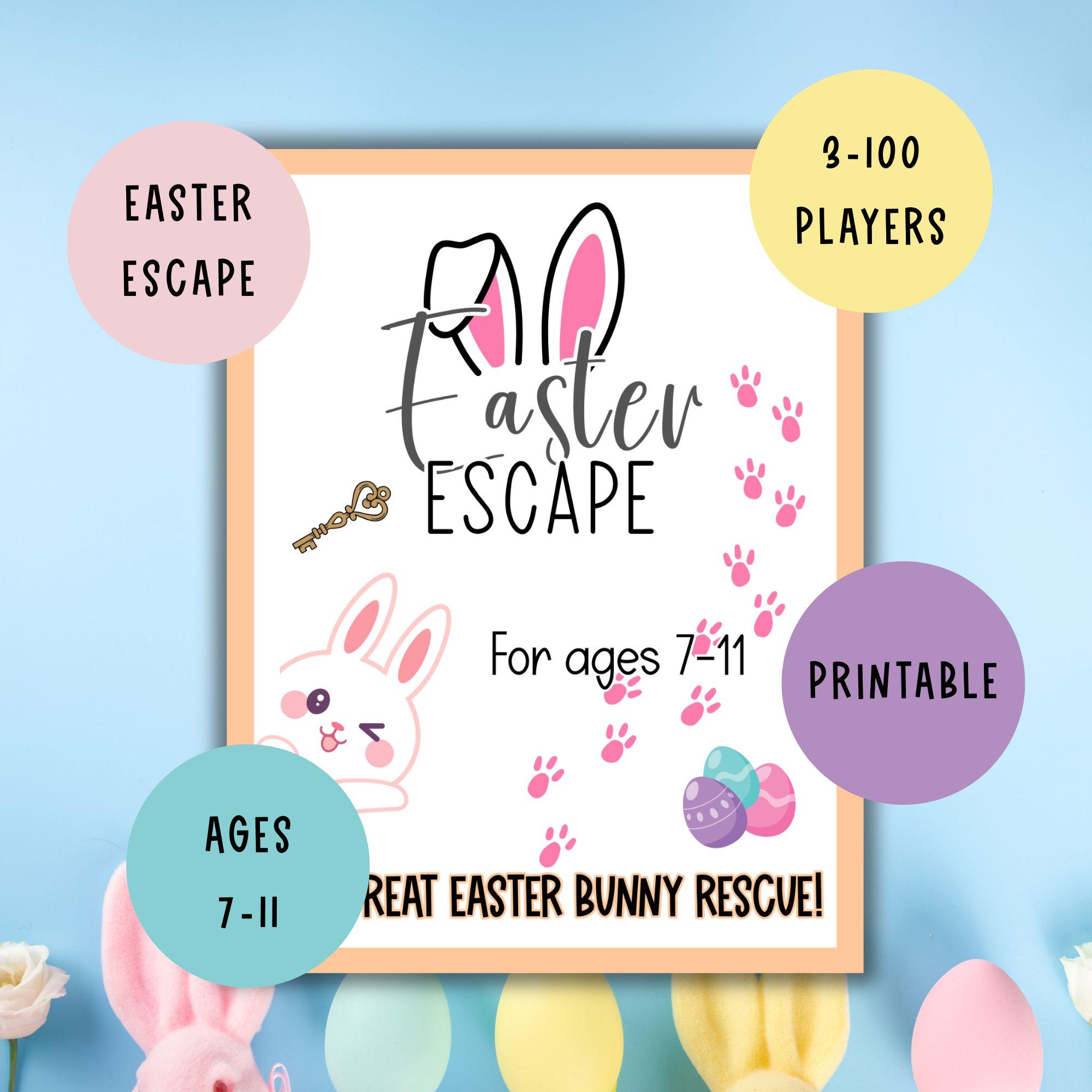 Easter Escape Room Printable Game for Kids / Fun Easter Activity for ...