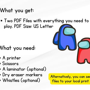 Among Us Real Life, Birthday Activity, Game for Kids, Card Game, Fun ...