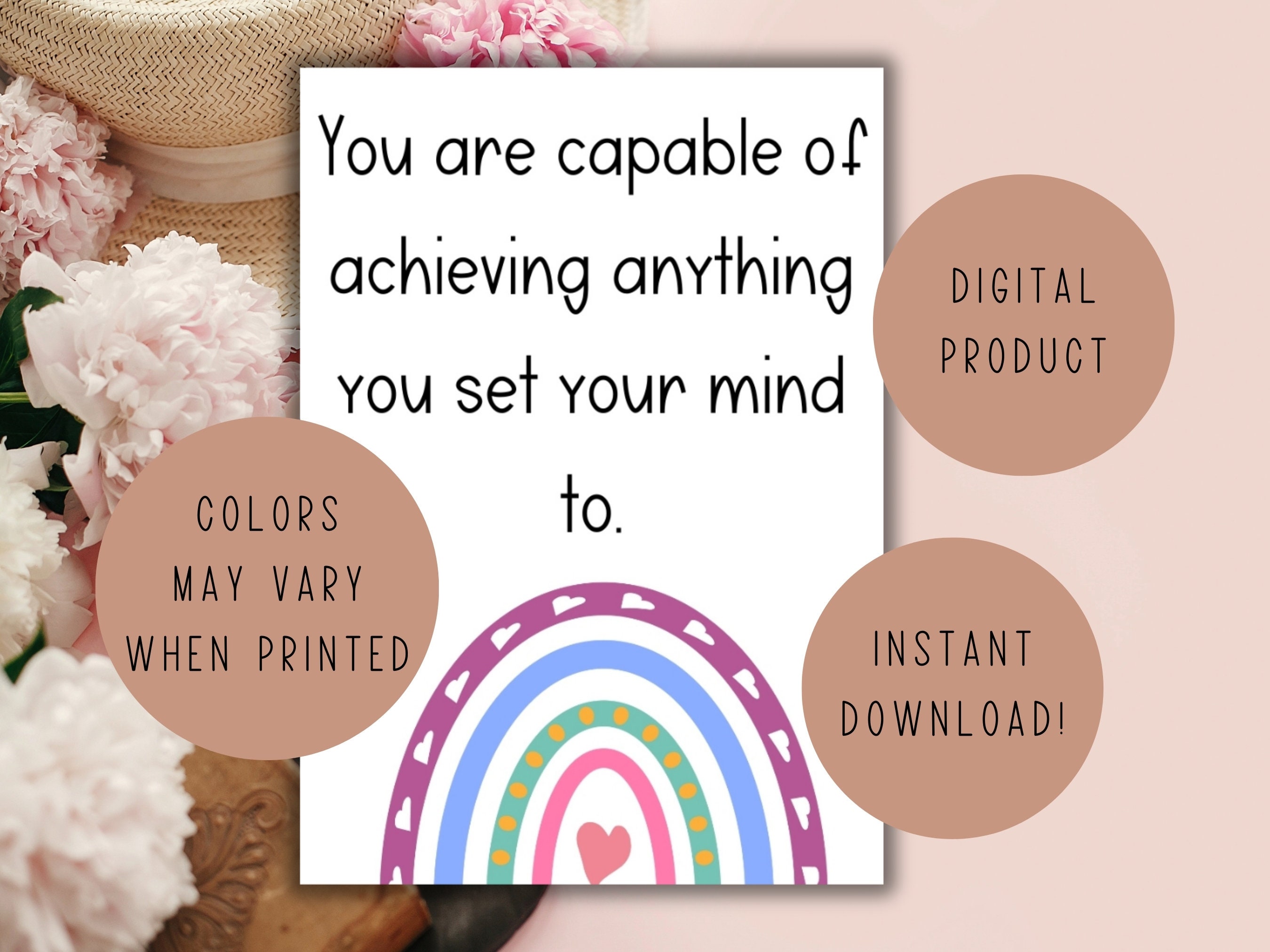 Affirmation Cards for Girls, Positive Quote Cards, Pre-teen Self Esteem ...