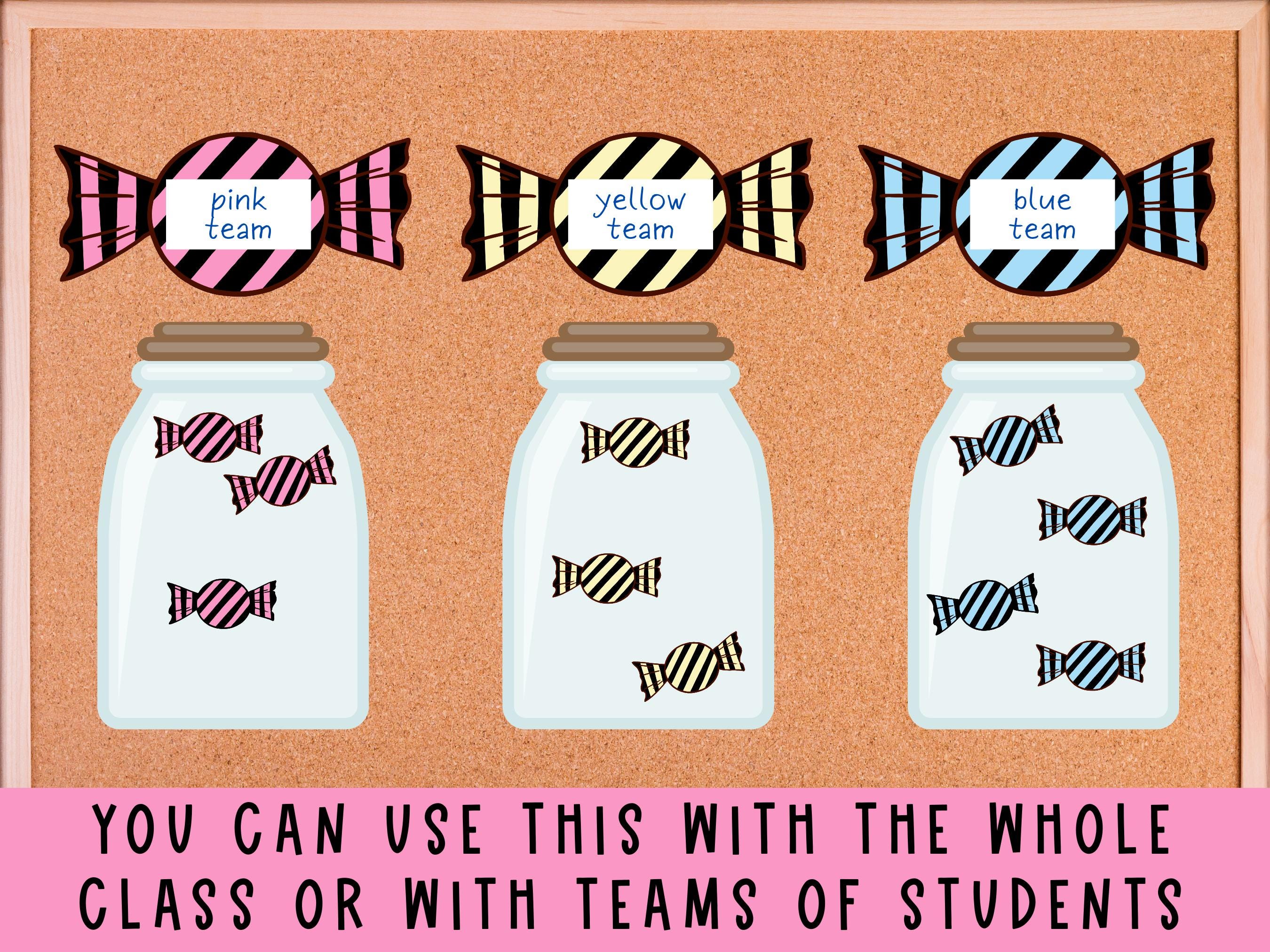 Classroom Reward Jar System / Printable Behavior Management / Teamwork ...