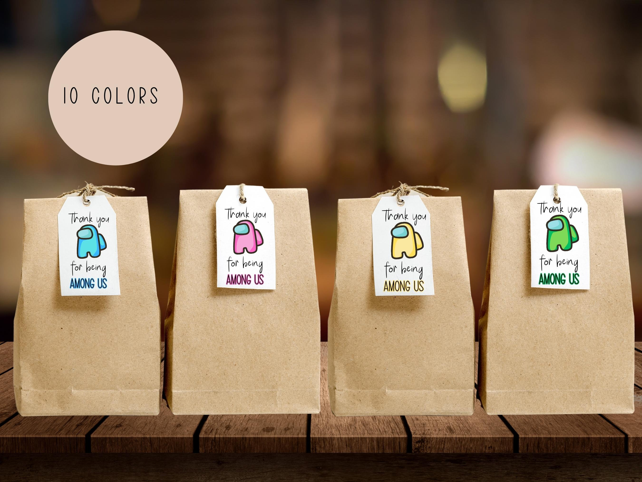 Among Us Gift Tags, Printable Tags, Thank You Gift Tags, Among Us Gifts ...