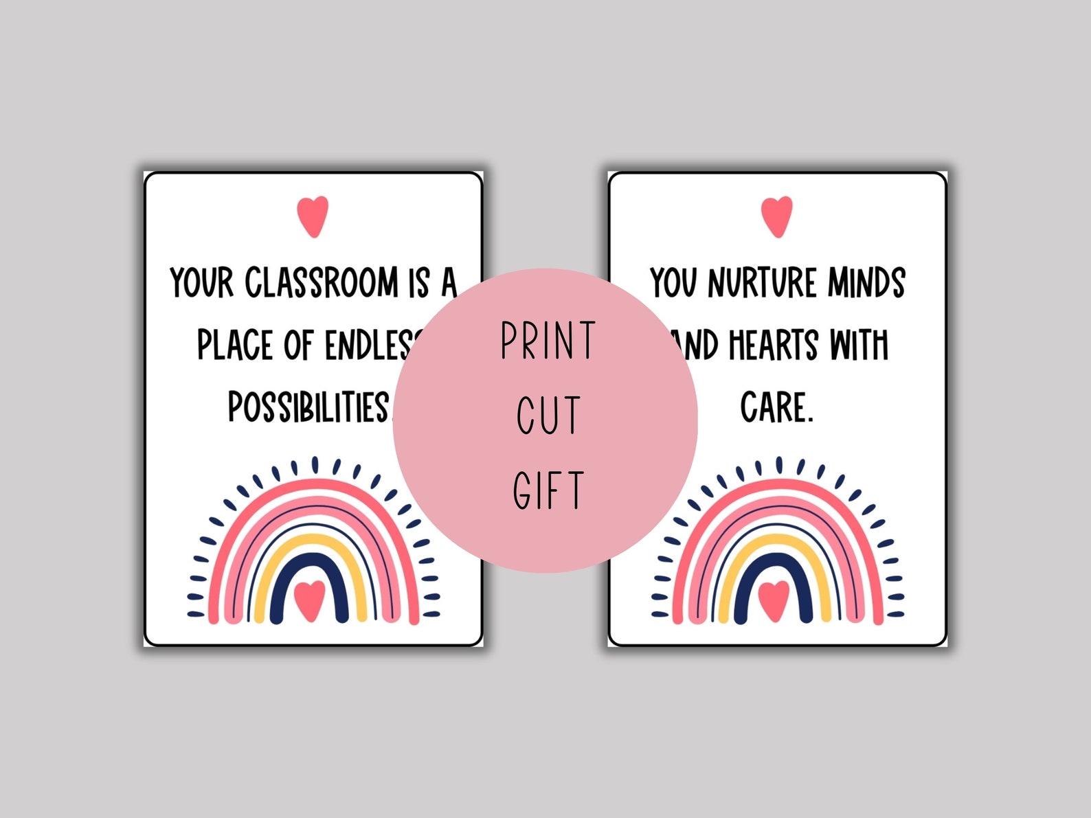 Teacher Affirmation Cards, Teacher Appreciation Gift, Printable Cards ...