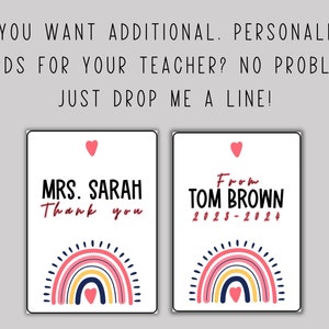 Teacher Affirmation Cards, Teacher Appreciation Gift, Printable Cards ...