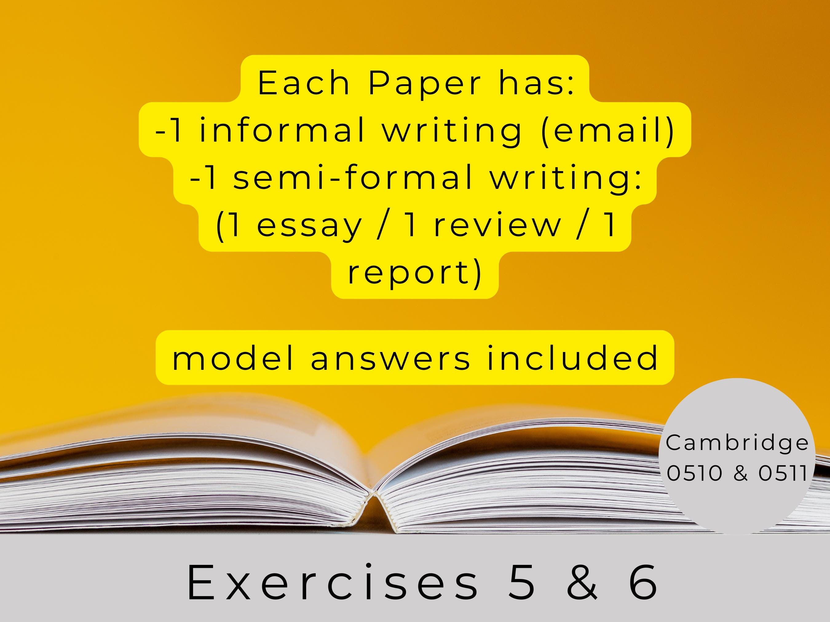 IGCSE ESL Practice Papers: Cambridge 0510/0511 Reading & Writing (PDF ...