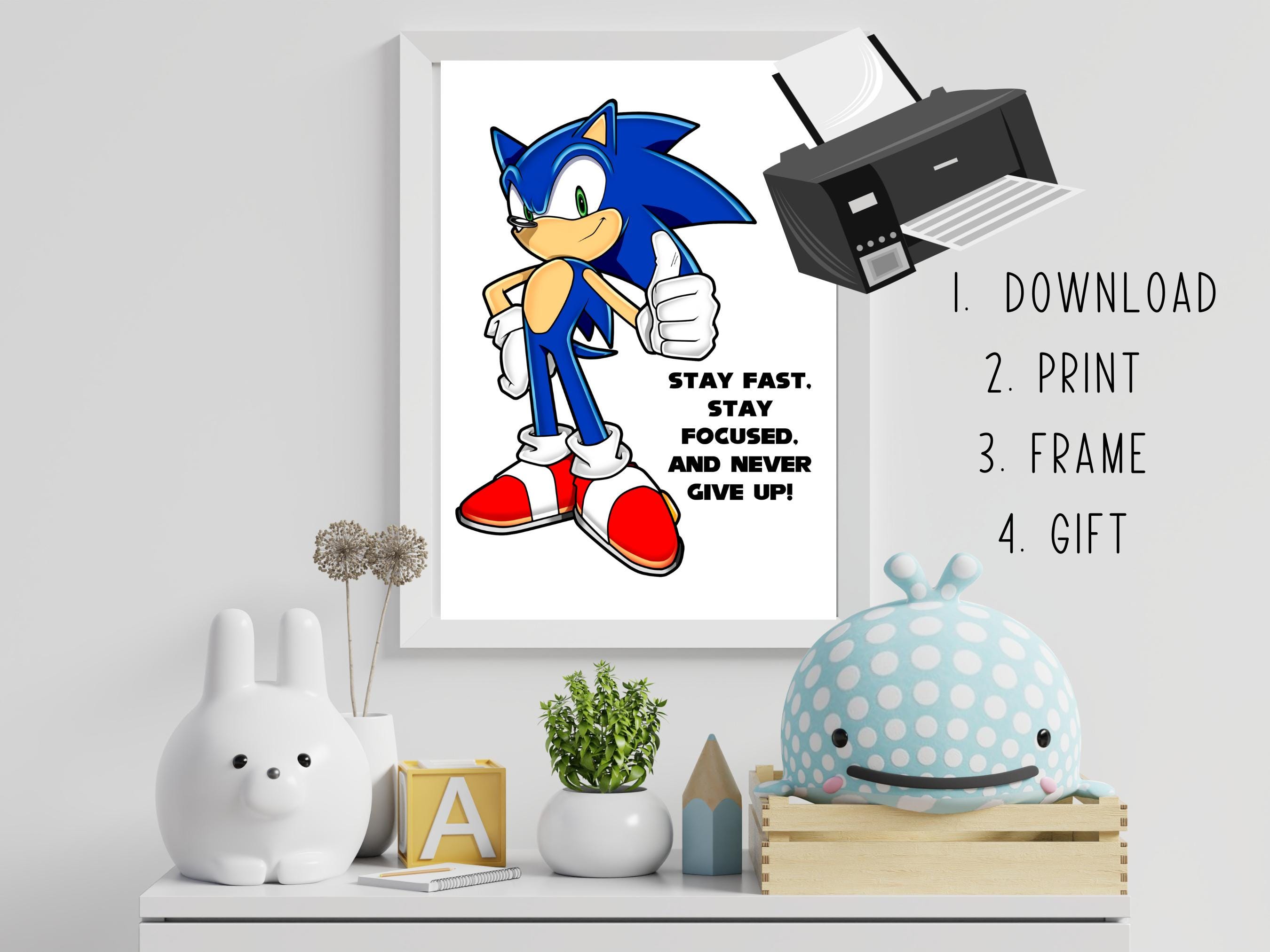 Sonic the Hedgehog Posters / Sonic and Friends Printable Art / Sonic ...
