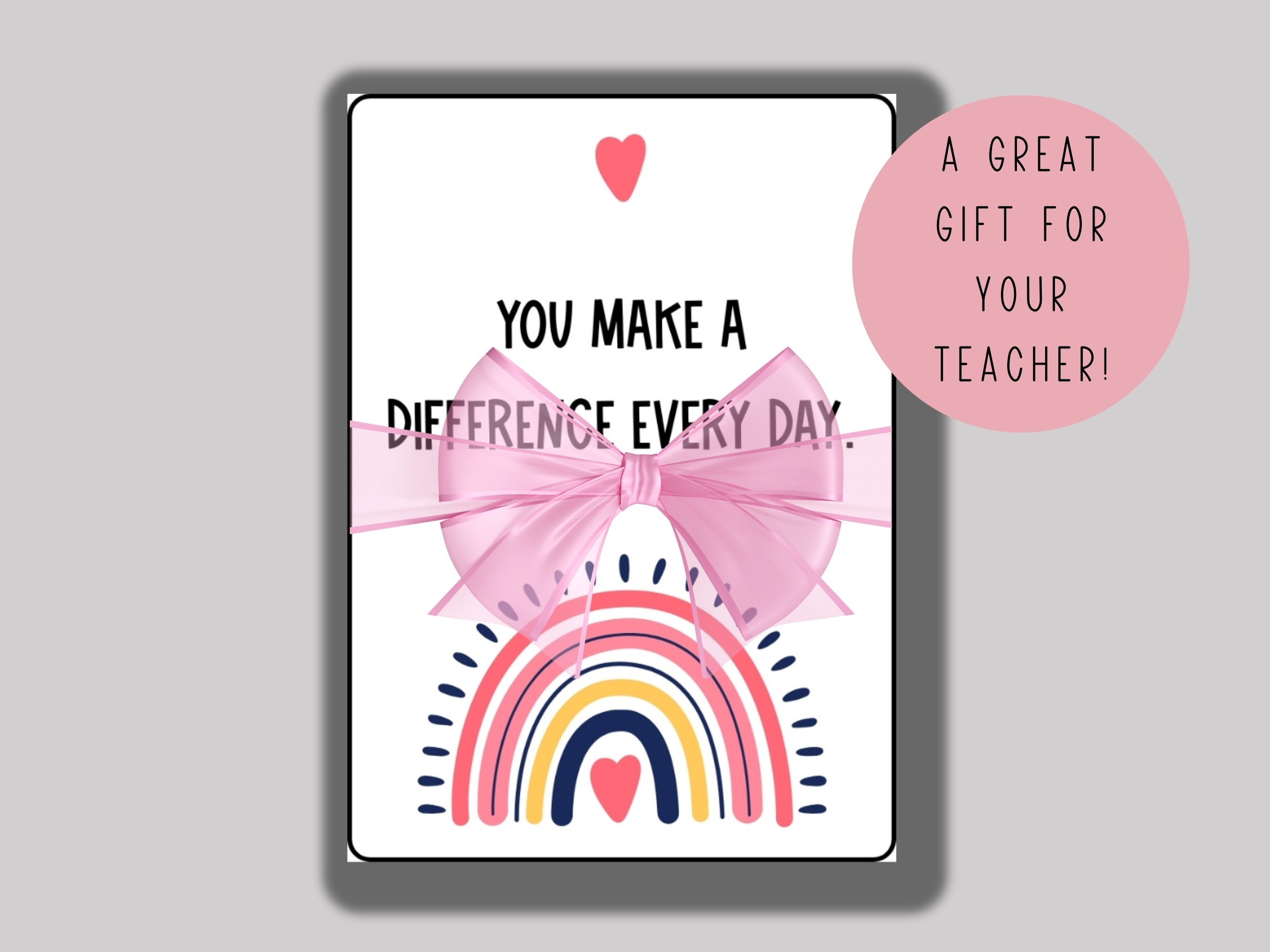 Teacher Appreciation Cards, Printable Affirmation Notes, Thank You ...